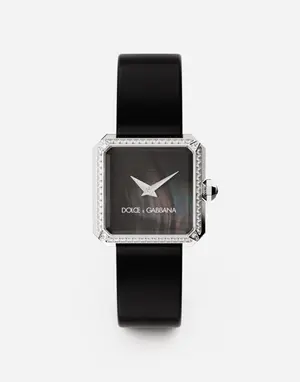 Dolce & Gabbana Sofia Steel Watch With Diamonds - Black