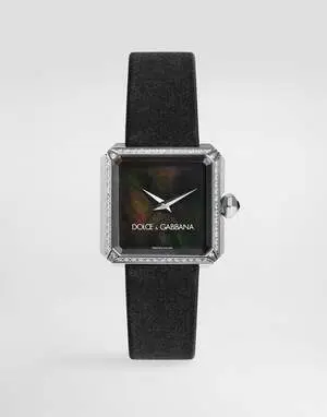Dolce & Gabbana Sofia Steel Watch With Diamonds - Black