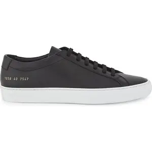 COMMON PROJECTS Achilles Leather Low-top Trainers - Black White Leather
