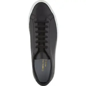 COMMON PROJECTS Achilles Leather Low-top Trainers - Black White Leather