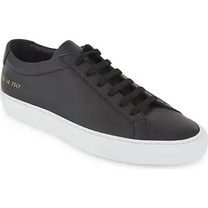 COMMON PROJECTS Achilles Leather Low-top Trainers - Black White Leather