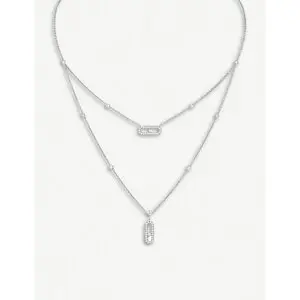 Messika Move 18ct White-gold And Diamond Necklace - White Gold