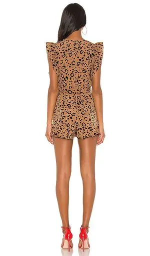 LOVERS AND FRIENDS Jill Romper - Tan Leopard
