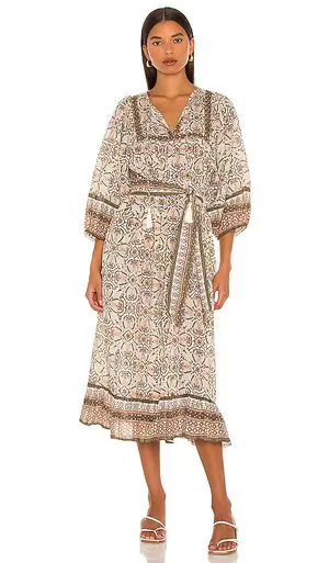 CLEOBELLA Magdalena Midi Dress In Neutral