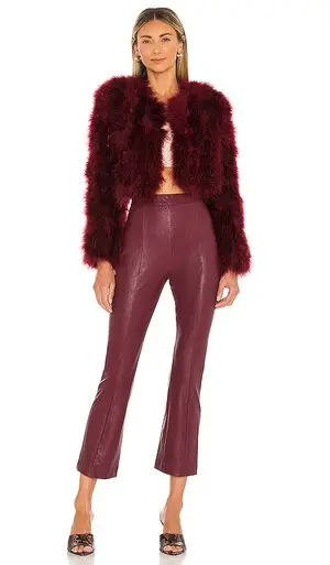 BUBISH Manhattan Feather Jacket - Wine