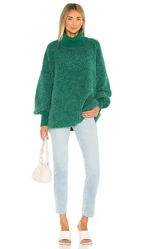 Free People Milo Pullover In Teal