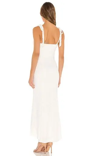 Majorelle Tenleigh Midi Dress With Lace Overlay