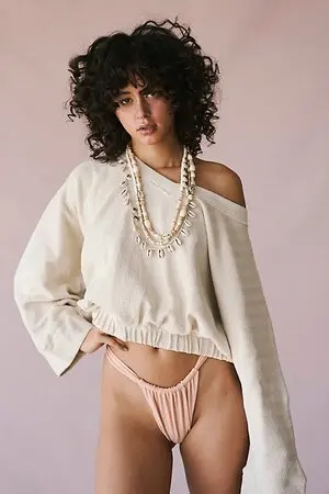 Free People Free People BRB Solid Pullover Tan