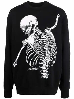 Philipp Plein Skeleton Print Sweatshirt