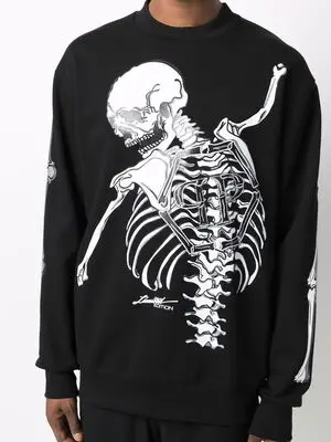 Philipp Plein Skeleton Print Sweatshirt