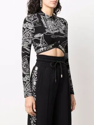 Philipp Plein Graphic Logo Top
