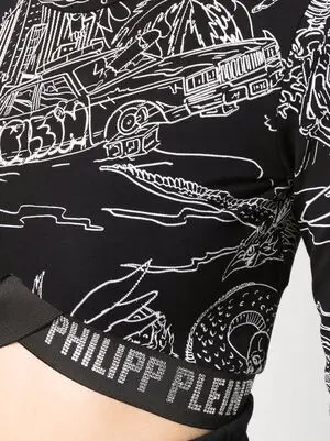 Philipp Plein Graphic Logo Top