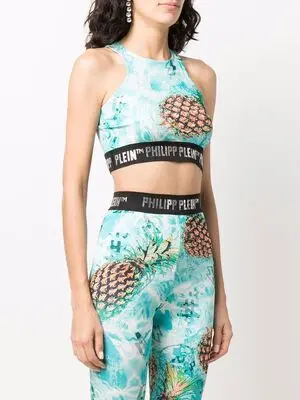 Philipp Plein Graphic Sleeveless Top