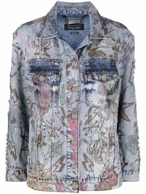Philipp Plein Drop Shoulder Jackets For Women