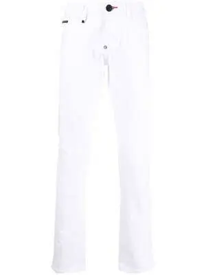 Philipp Plein Low-rise Slim-cut Jeans - White