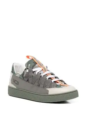 Pierre Hardy Lace-up Leather Sneakers