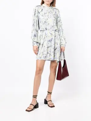 IRO PARIS Kardes Feather-print Mini Dress