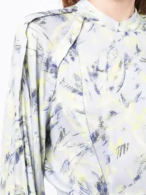 IRO PARIS Kardes Feather-print Mini Dress