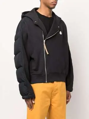 Palm Angels X Moncler Side Zip Fastening Padded Jacket