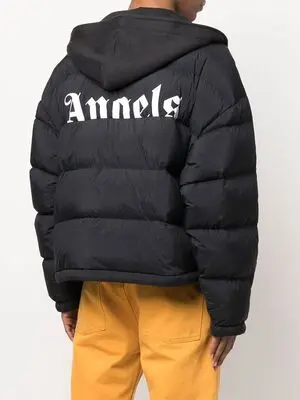 Palm Angels X Moncler Side Zip Fastening Padded Jacket