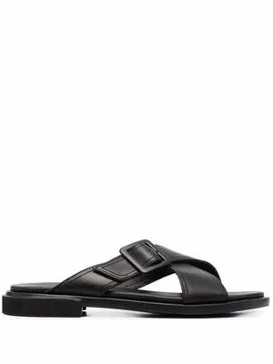 Camper Edy Leather Sandals - Black