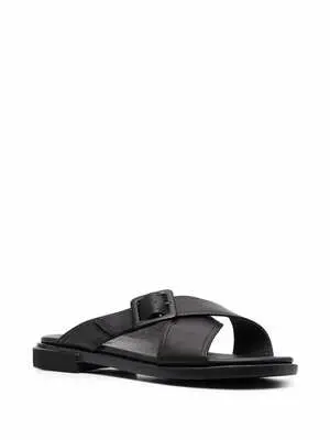 Camper Edy Leather Sandals - Black