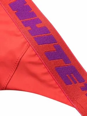 Off-White Logo-band Bikini Set - Red