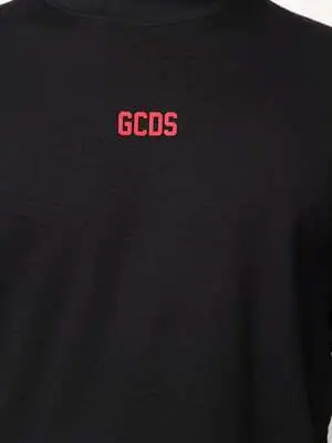 Gcds Logo-print Cotton T-shirt - Black