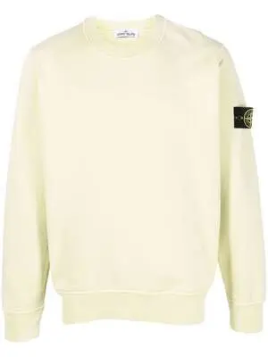 Stone Island Compass-patch Crew Neck Sweatshirt