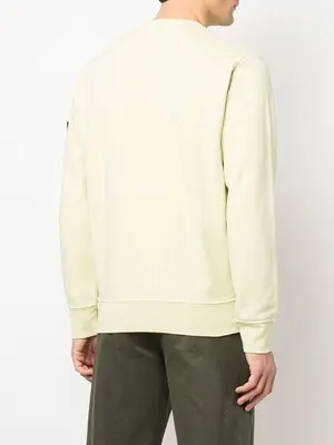 Stone Island Compass-patch Crew Neck Sweatshirt