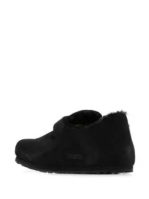 BIRKENSTOCK London Buckle-fastening Suede Slip-ons - Black