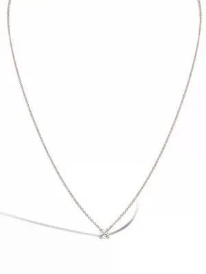 PRAGNELL 18kt Rose Gold Diamond Solitaire Necklace - Pink
