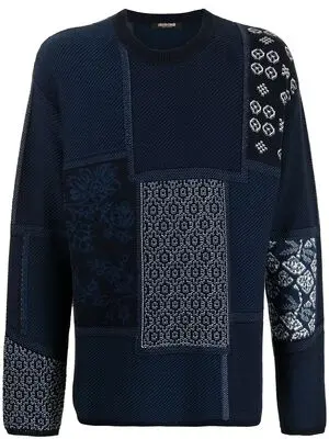 Roberto Cavalli Patchwork-effect Sweatshirt
