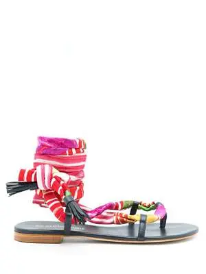 STUDIO CHOFAKIAN Ocean Flat Sandals - Blue