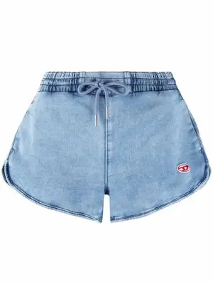 DIESEL® Logo Patch Drawstring Shorts