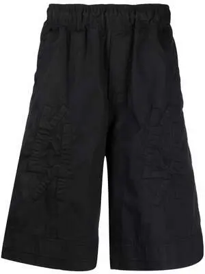 44 LABEL GROUP Cotton Debossed Logo Shorts