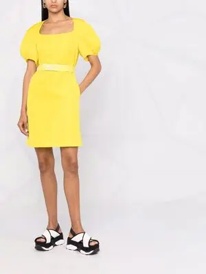 Stella McCartney Belted Puff-sleeve Dress