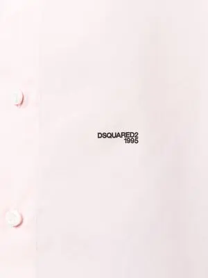 Dsquared2 Logo-print Long-sleeve Shirt - Pink