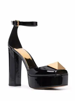 Valentino Garavani One Stud 120mm Patent Leather Sandals