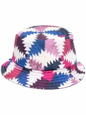 MARANT Colour Block-print Bucket Hat