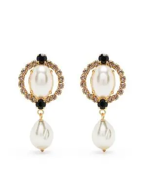 Erdem Loop Pearl Earrings