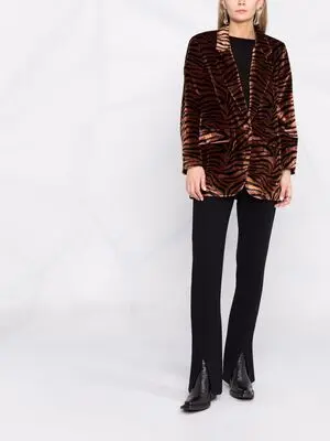 Remain Birger Christensen Tiger Striped Blazer Jacket