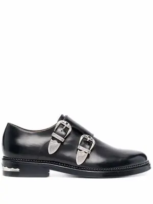 TOGA VIRILIS Buckled Monk Shoes - Black