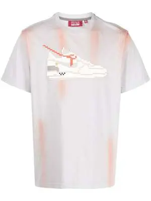 MOSTLY HEARD RARELY SEEN 8-BIT Ten Low Graphic-print T-shirt - Orange