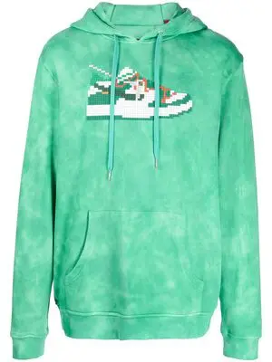 MOSTLY HEARD RARELY SEEN 8-BIT Dunk Tie-dye Pullover Hoodie - Green