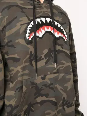 MOSTLY HEARD RARELY SEEN 8-BIT Shark Mouth Camouflage Hoodie