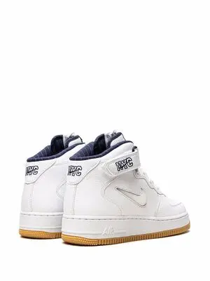 Nike Air Force 1 Mid Jewel Qs Nyc Yankees Sneakers