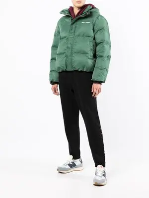 DAILY PAPER Logo-print Puffer Jacket - Green