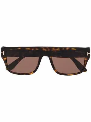 TOM FORD Tortoiseshell Oversized Sunglasses - Brown