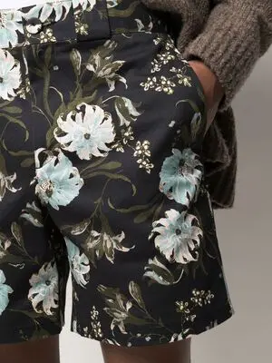 Erdem Floral-print Chino Shorts